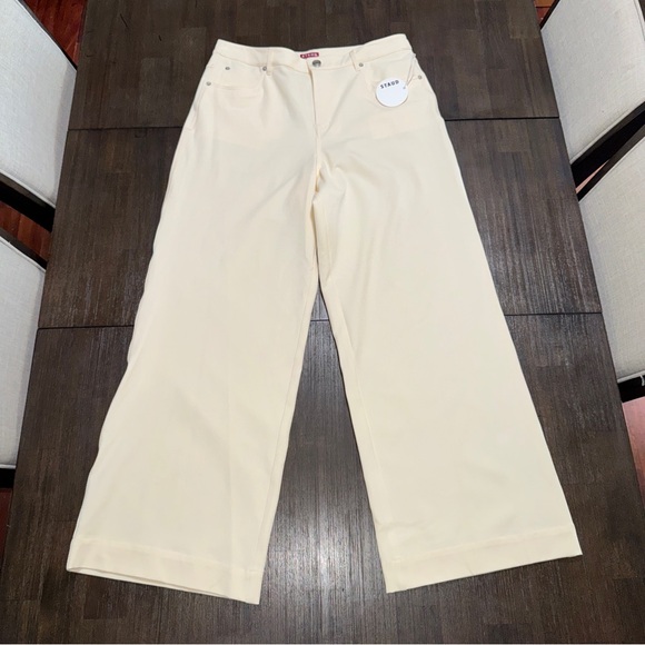 STAUD | Pants & Jumpsuits | Staud Grayson Pant Wide Leg In Cream Womens ...